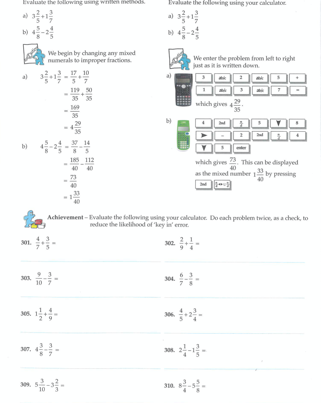 9M1MAT22: Add and Subtract Fractions | MHOL